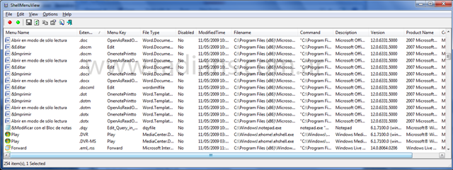 Administrando el contenido del menú contextual – RaDians.com.ar