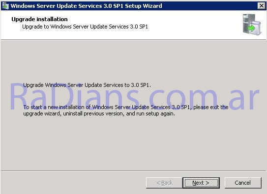 Implementando Windows Update Server SP1 {HOWTO} – RaDians.com.ar