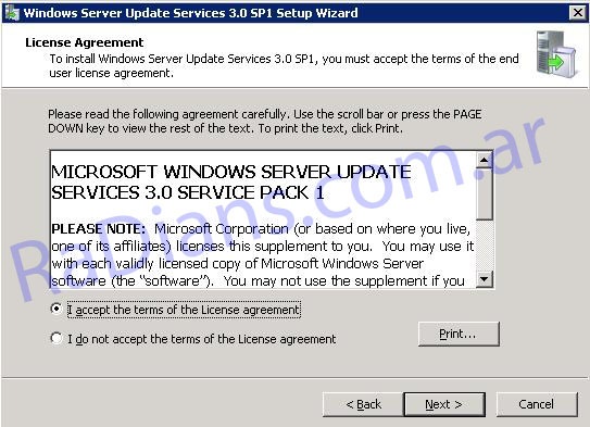 Implementando Windows Update Server SP1 {HOWTO} – RaDians.com.ar