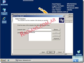 Implementando un Cluster con Windows Server 2003 {HOWTO – Install – Parte 1} – RaDians.com.ar
