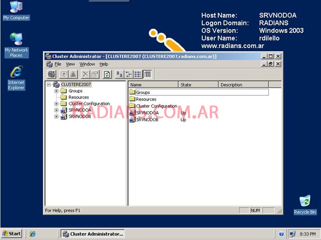 Implementando un Cluster con Windows Server 2003 {HOWTO – Install – Parte 1} – RaDians.com.ar
